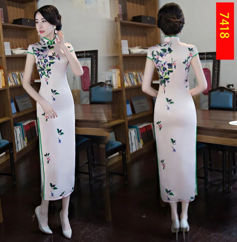 Chinese Qipao Traditional Clothing Costume Dress Qipao Girls ...