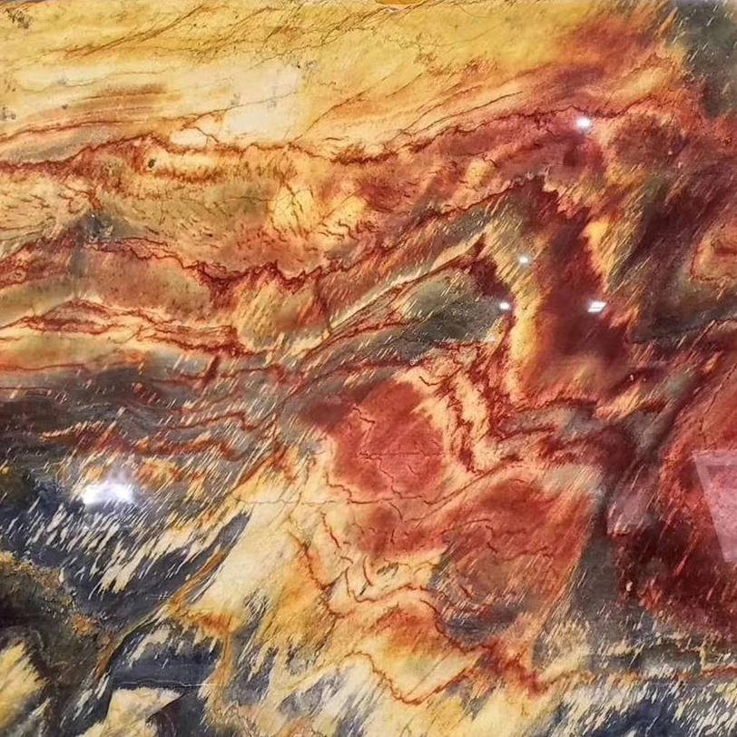 Jacaranda Exotic Granite Slabs - Red Quartzite Tiles