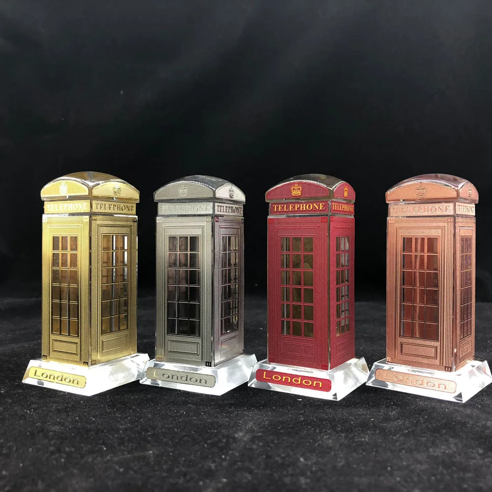 Phone Booth Bank - A Unique Crystal Souvenir from London