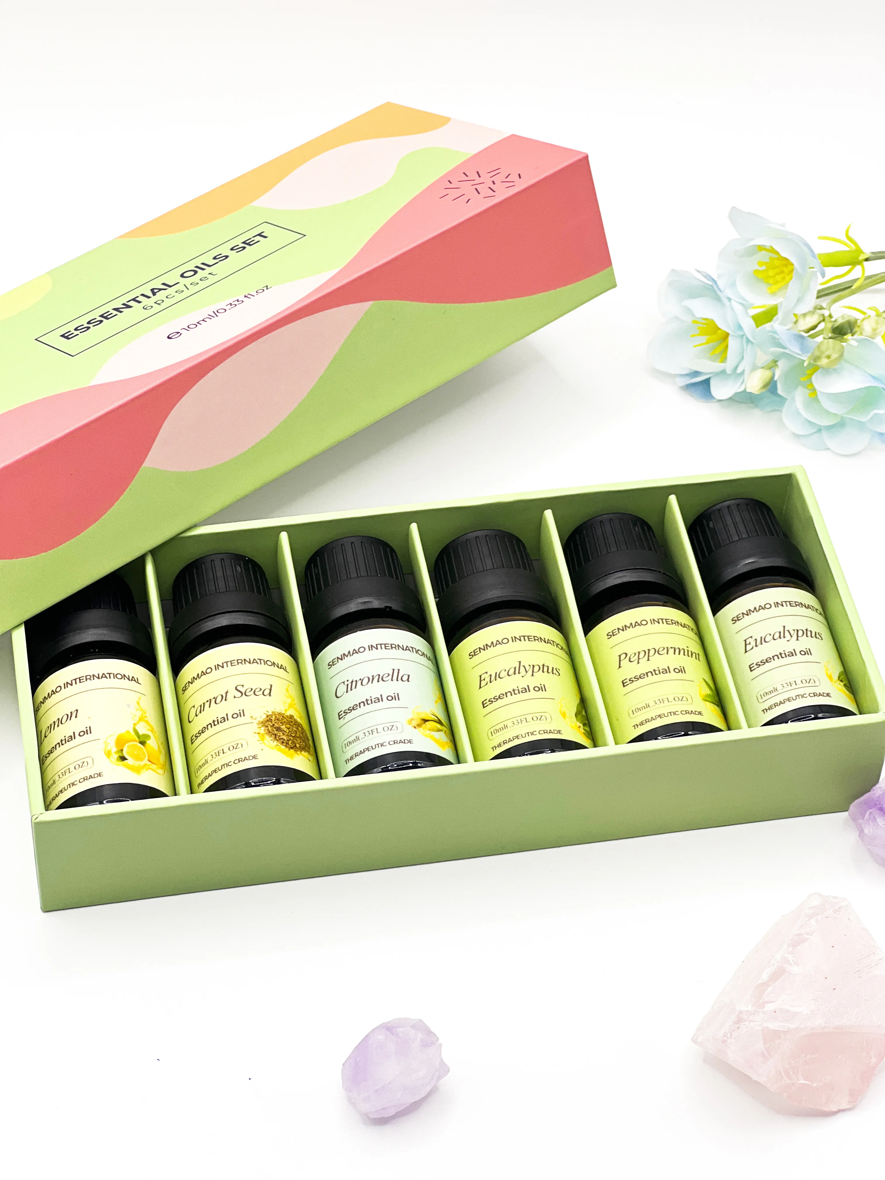 Essential Oils Set 6pcs 10ml Aromatherapy Essential Oils For Diffusers