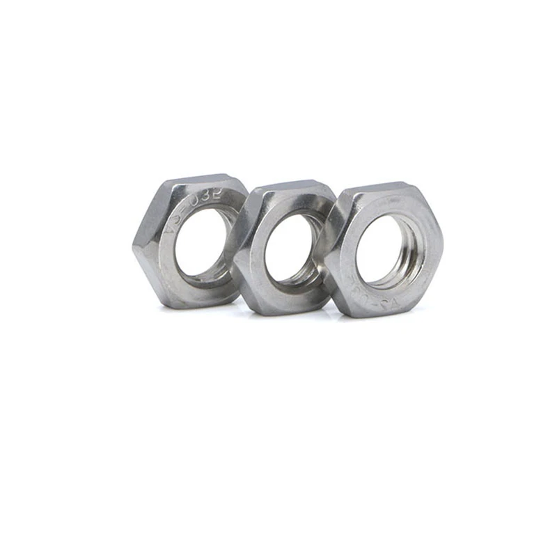 Unf Unc Thread 1/4 5/8 3/16 Thin Stainless Steel Hex Nut DIN934 DIN936