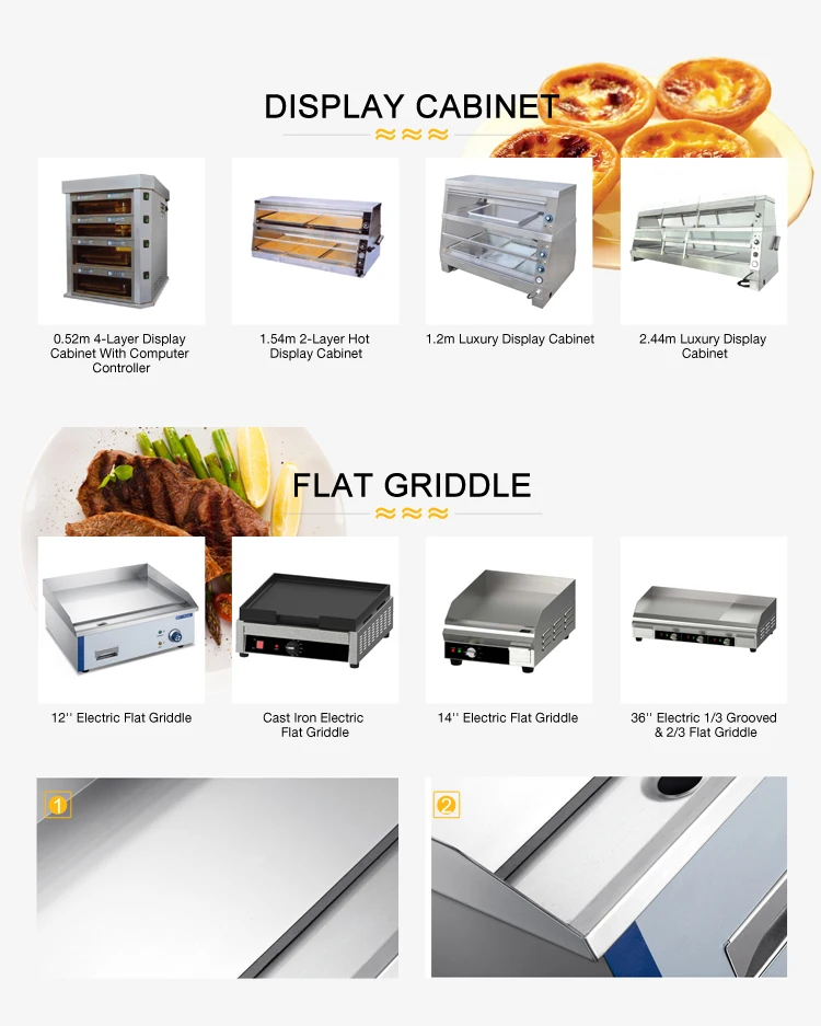 Fast Food Restaurant Burger & Fried Chicken Display Cabinet