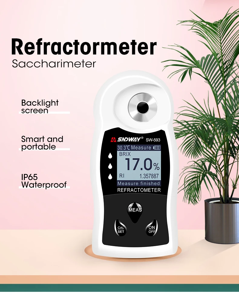 High Accuracy Digital Refractometer - Sugar Brix Meter
