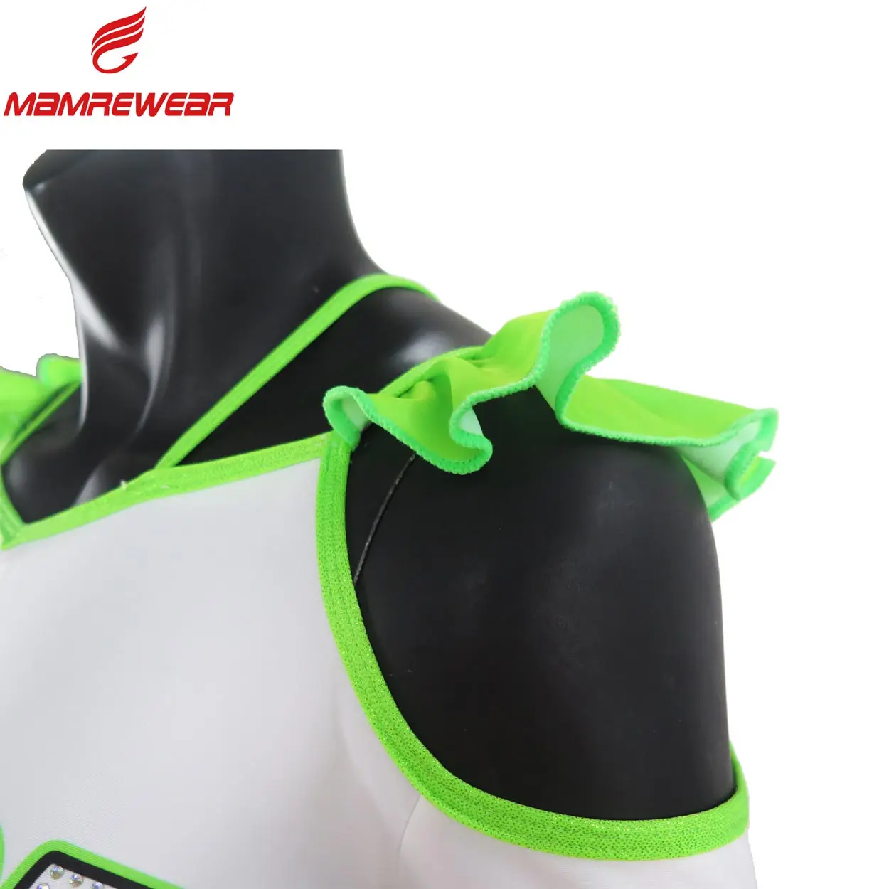Wholesale Girls Neon Green Cheerleading Uniforms for Adults