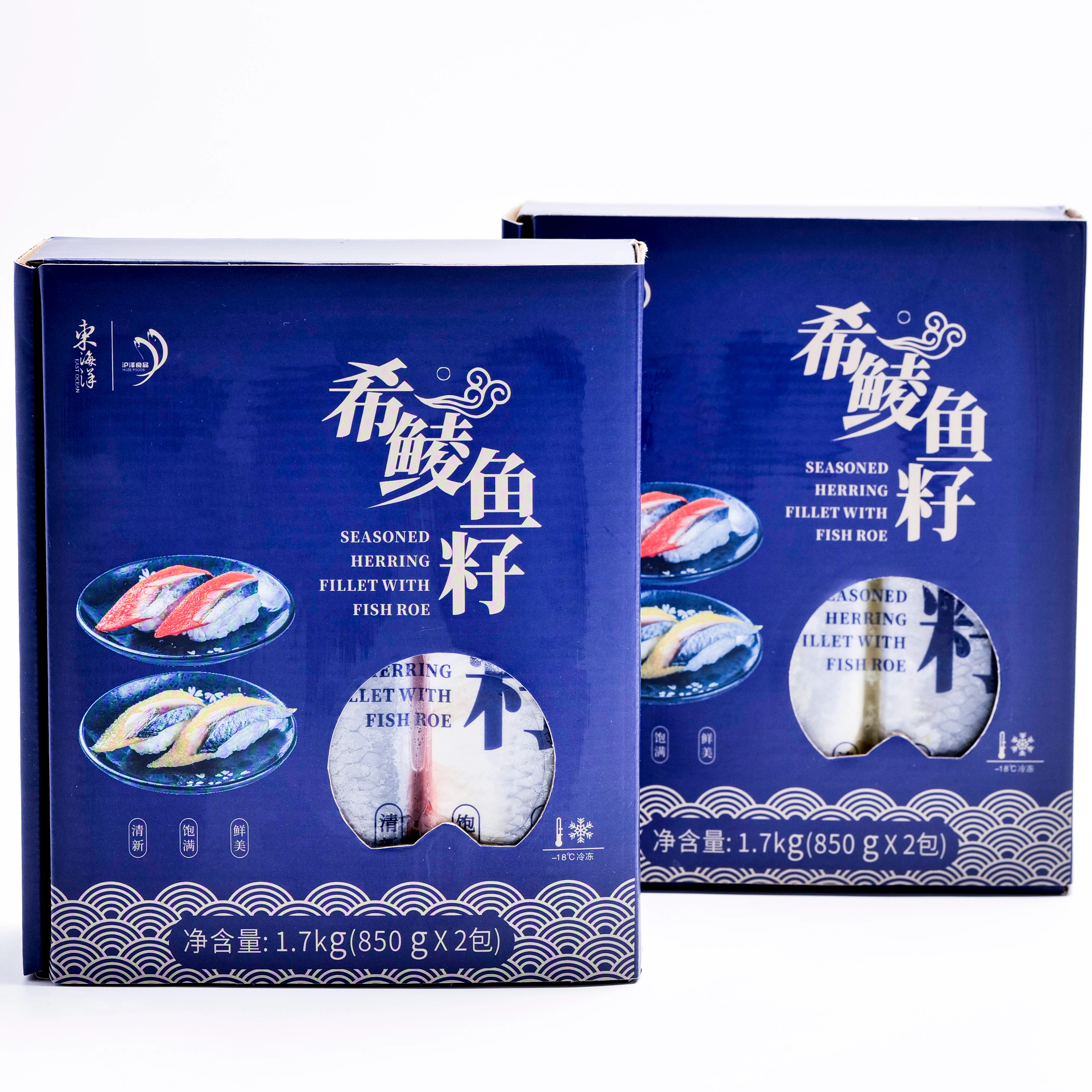 Frozen Seasoned Fish Roe with Herring Fillets - Fish Roe Deutsch