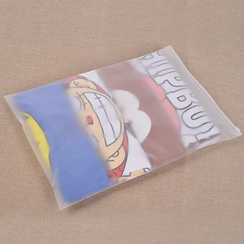 Custom Printed Matte Frosted Ziplock Bags - Biodegradable