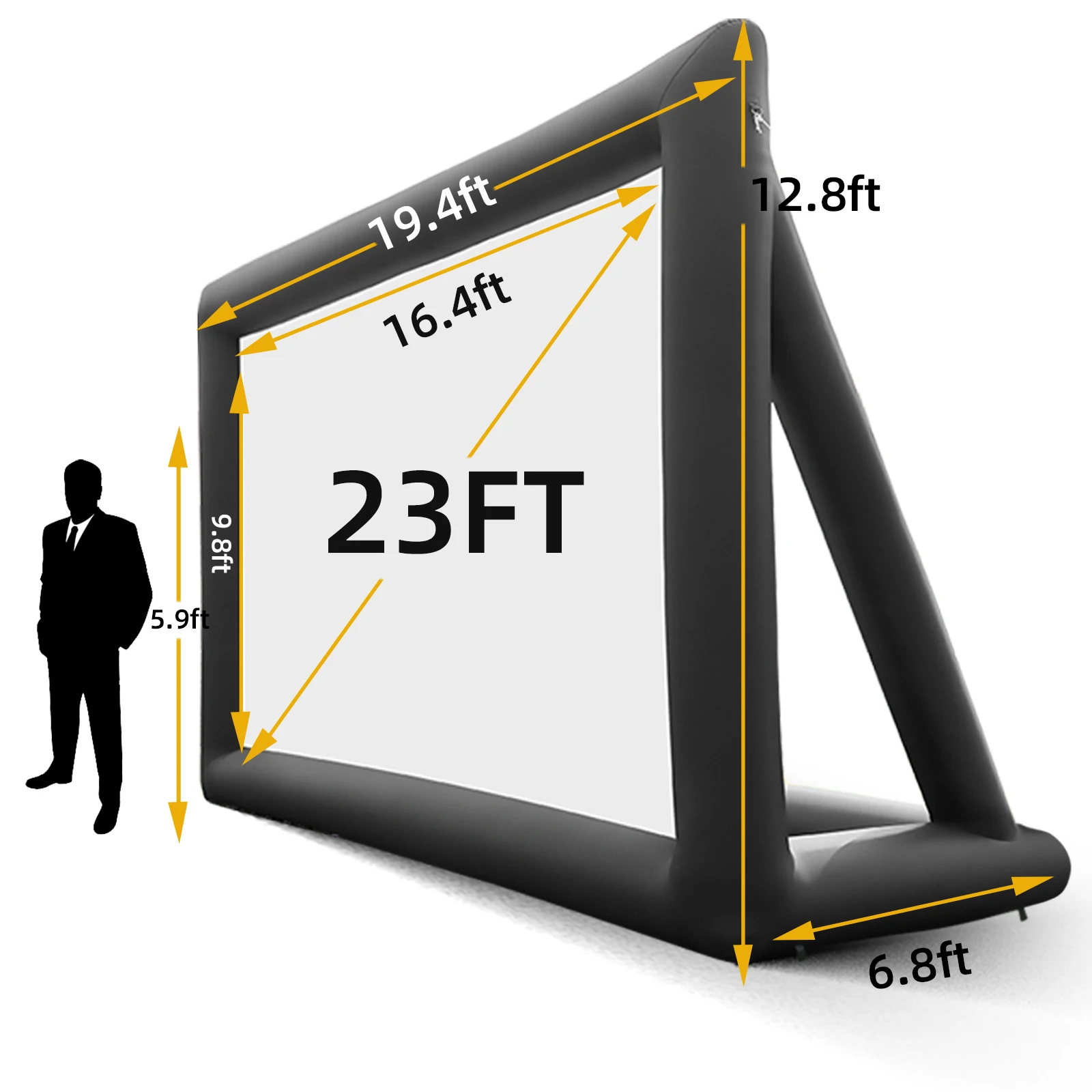 Customized Inflatable Movie Screen Outdoor Placement Inflatable Screen ...
