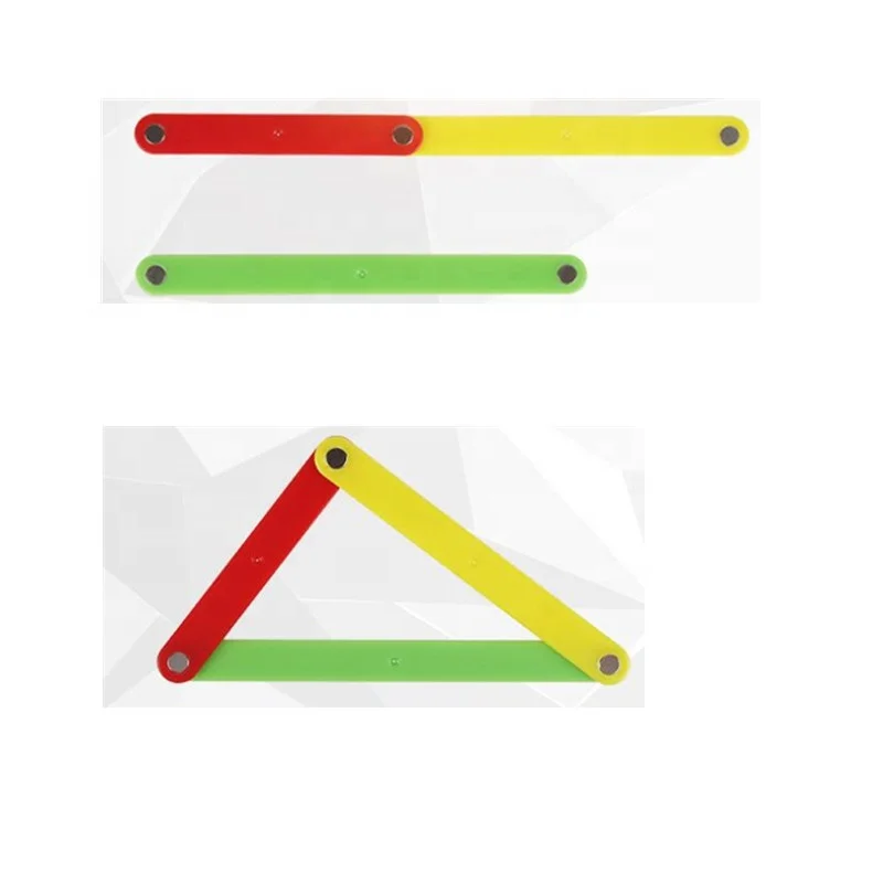 Kids Geometry Toys Colorful Plastic Geo Sticks With Magnet - Buy Math ...