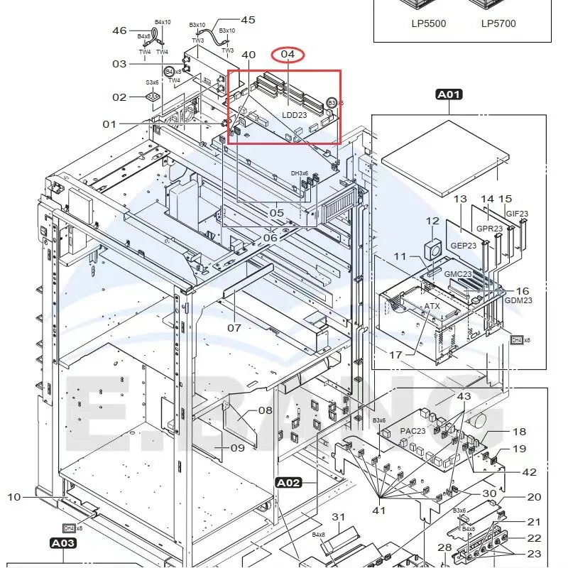857C1059597 Brand New PCB LDD23 for Fuji Frontier 550/570 Minilab