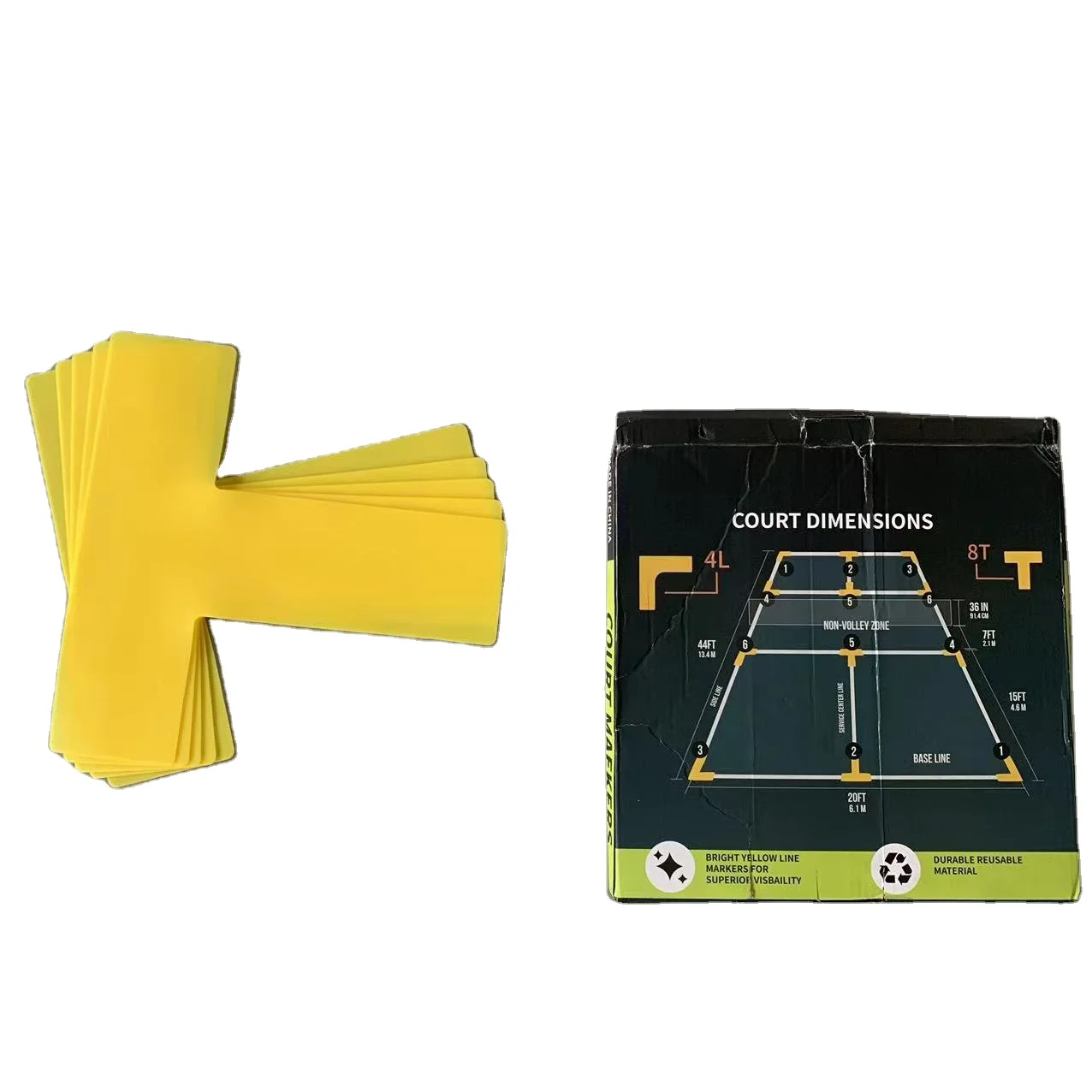 Uniker Portable Pickleball Court Marking Kit - Temporary Lines