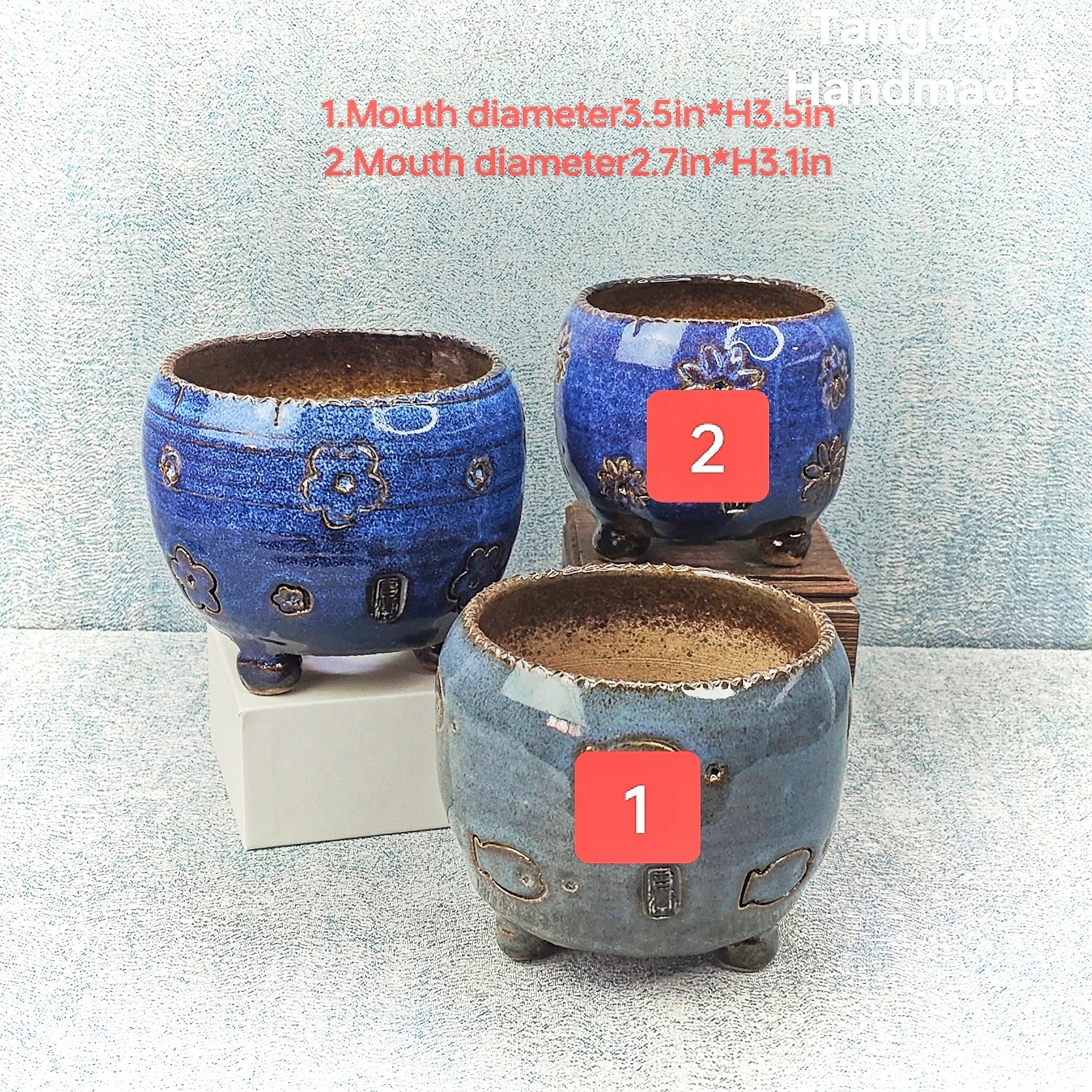 Tangcao Handmade Glazed Ceramic Home Decor Planters Color Customized ...