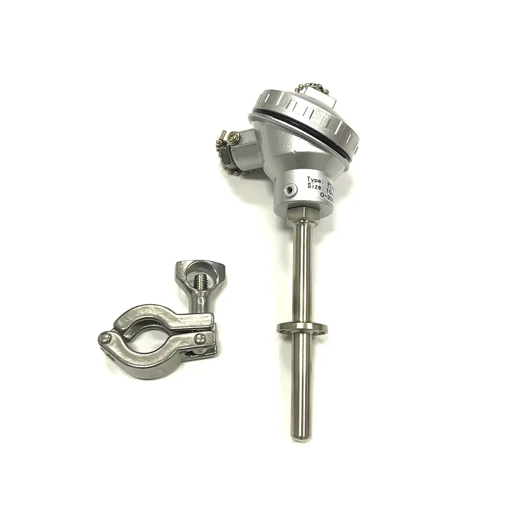 Stainless Steel Clamp K Type Thermocouple Probe WZP RTD PT100