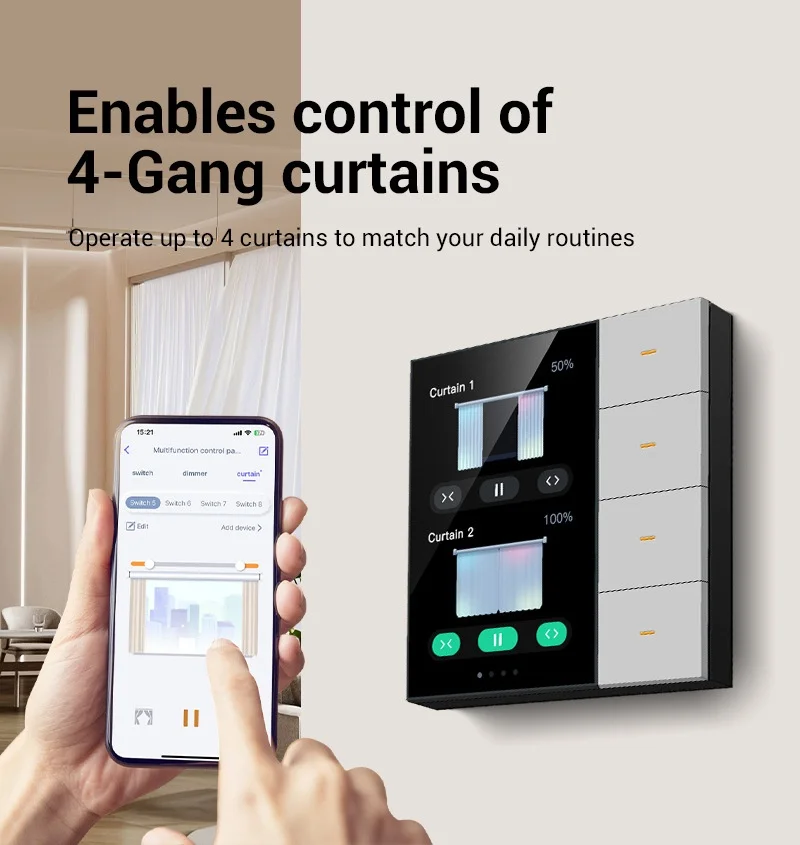 Tuya 3.5inch Smart Home Control Switch - Central Control Screen