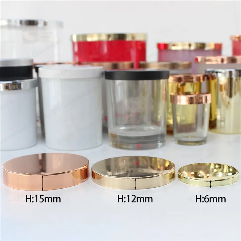 Wholesale Custom Metal Candle Lid Covers for Glass Jars
