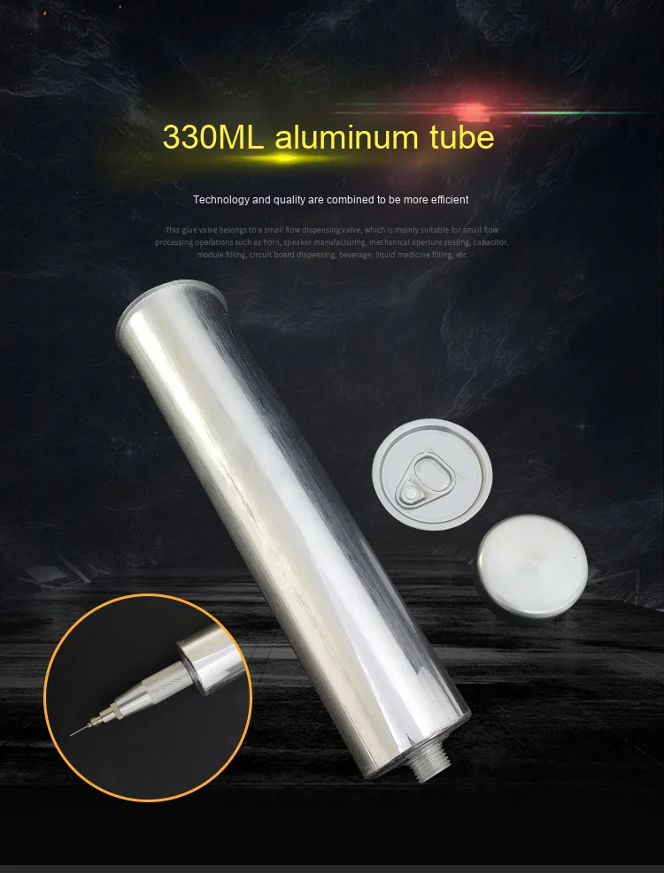 Aluminum Inner Barrel 310ml Hot Melt Glue Syringe Sleeve Special ...