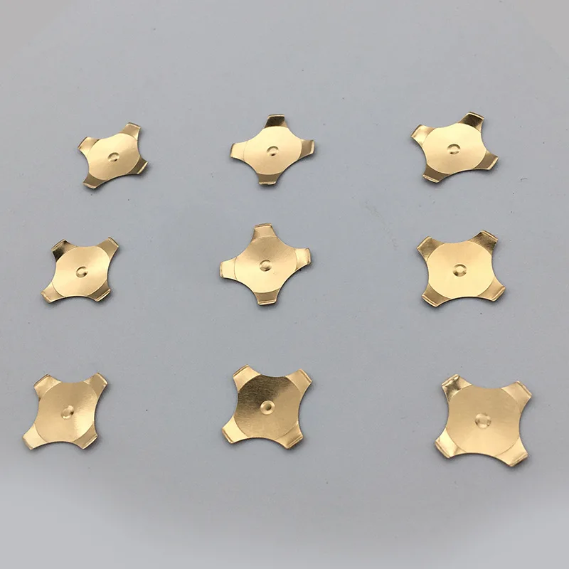 4-leg 6mm 8mm 12mm 16mm Stainless Steel Gold Plated Domes for PCB