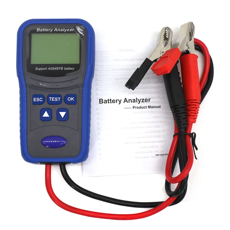 TM200 Car 12V/24V Vehicle UPS Battery Tester AGM EFB Lead-Acid Internal ...