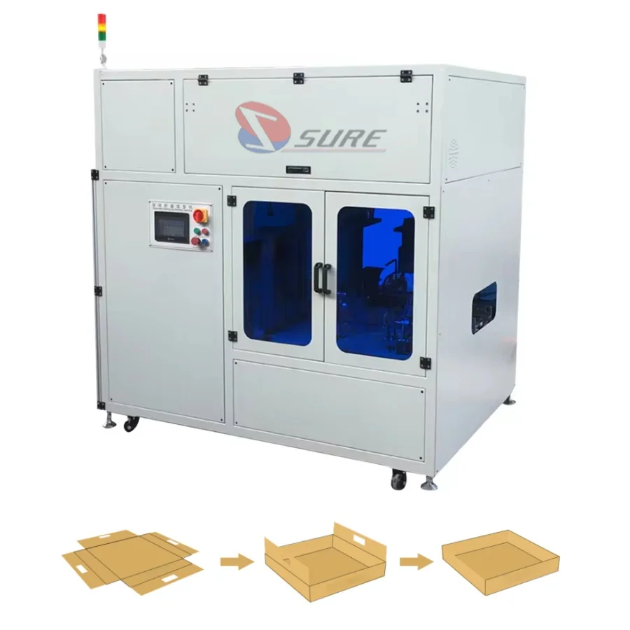 Automatic Cardboard Box Folding Machine Box Folding Machine Small Box ...