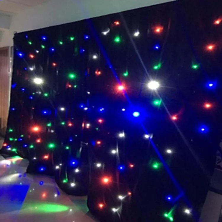 Led Star Backdrop Rgbw Led Star Cloth Dmx Control Led Star Curtain For ...