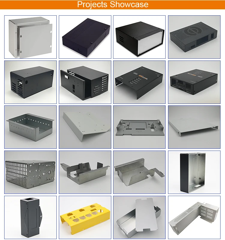 Custom Electronic Cover Box Parts Aluminum Sheet Metal Enclosure - Buy ...