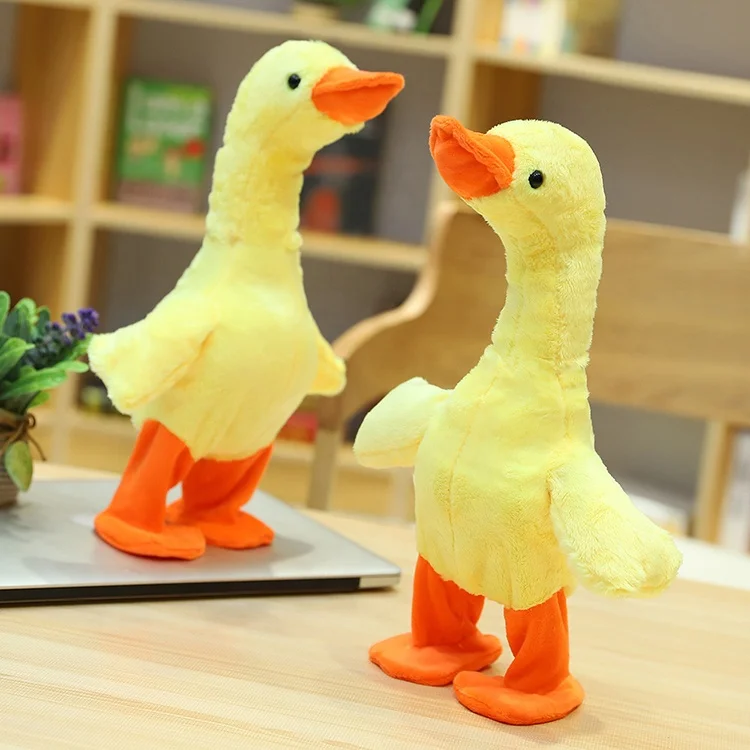 Singing and Walking Electric Plush Duck Toys - Fun for All Ages