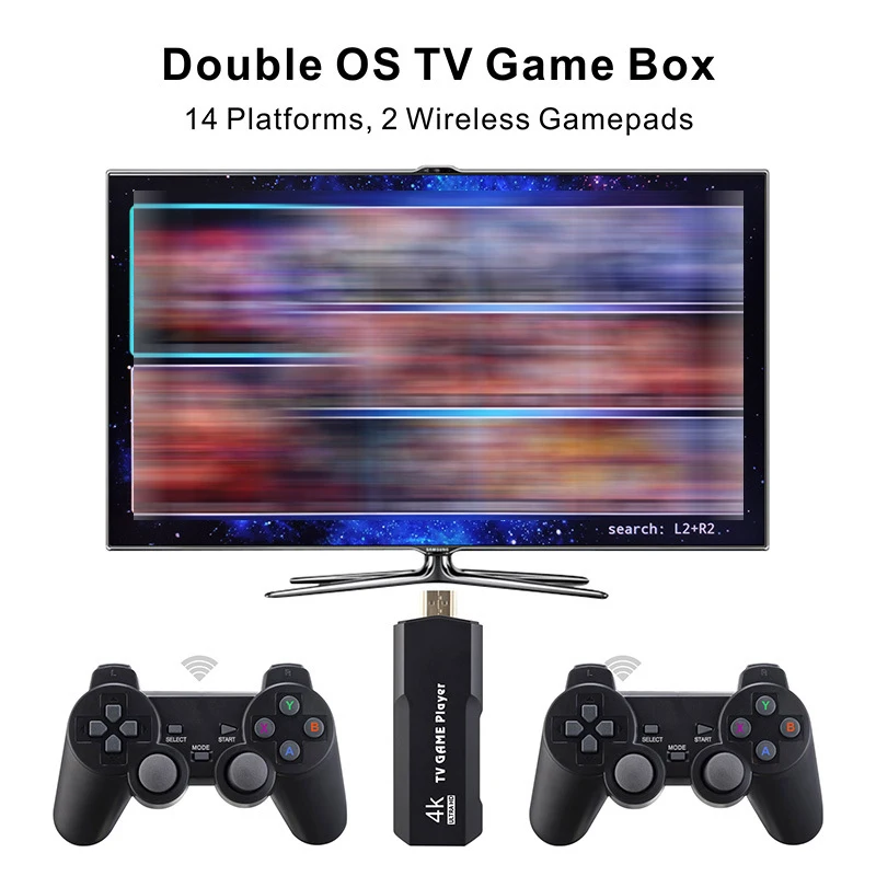 Gd10 Pro Game Stick 4k 64gb10000 Games Retro Classic Game Console ...