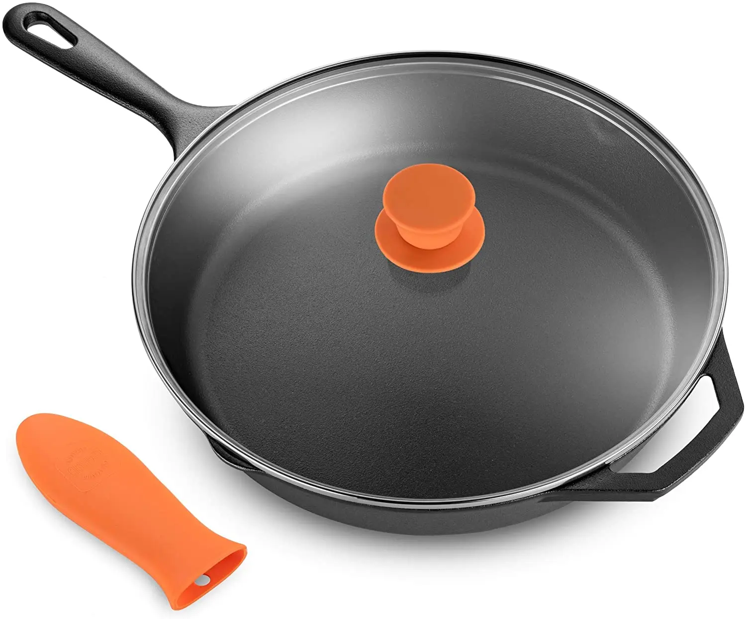 Large Frying Pan12 Inch Cast Iron Skillet With Lid - Buy 12 Inch Cast ...