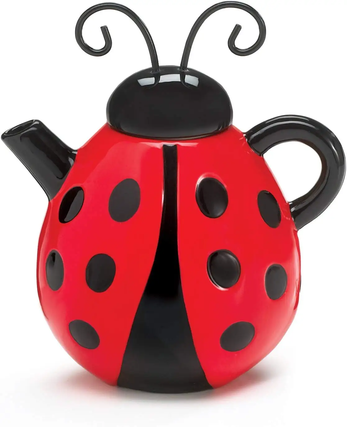 Hand Painted Ceramic Ladybug Shape Teapot With Wire Antenna Buy Hand Painted Ceramic Ladybug Shape Teapot With Wire Antenna Buy