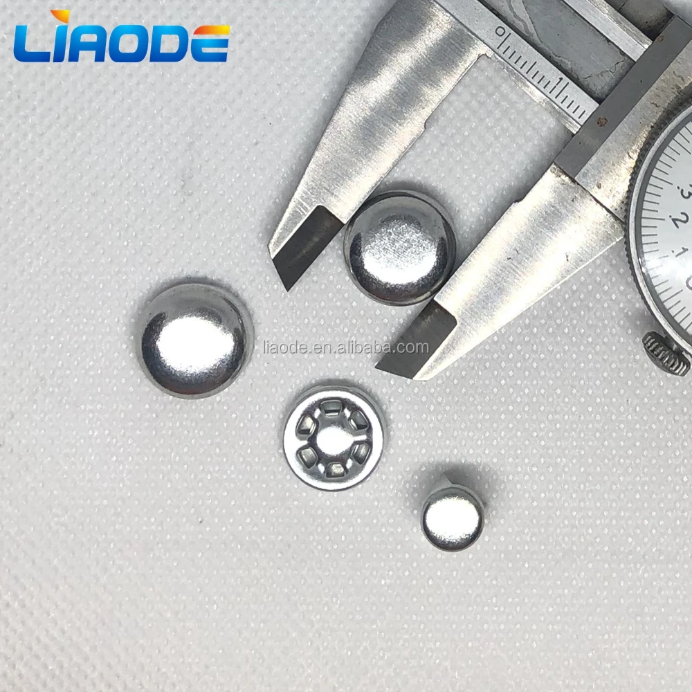 Aluminum Fabric Covered Metal Buttons For Mesh Baseball Caps – 13mm 22# Oem