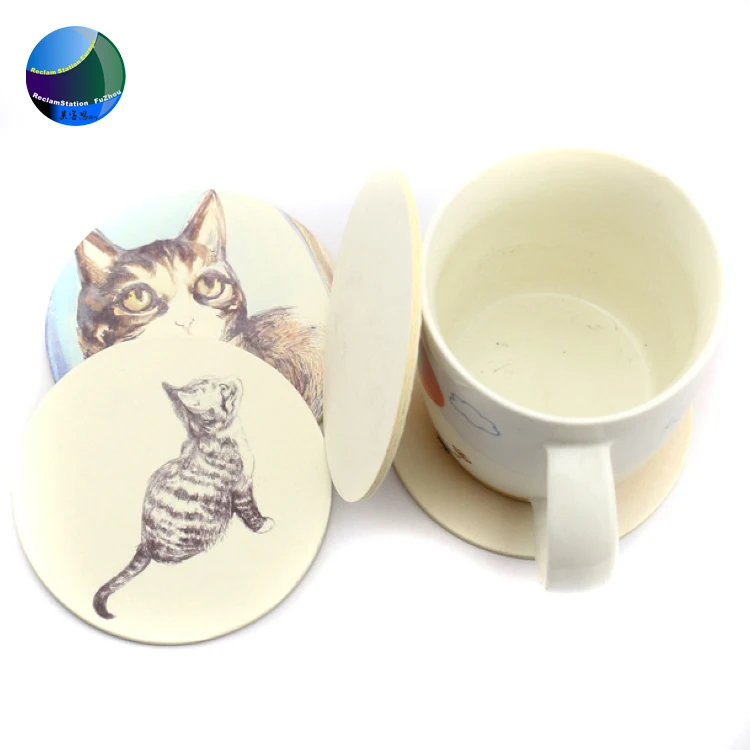 Custom Printed Round Cardboard Beer Coasters Absorbent Paper Coasters ...