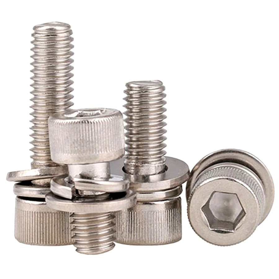 M2 M3 M4 M5 M6 M8 A2 Stainless Carbon Steel Brass Hex Bolts Phillips Head Spring Flat Double ...