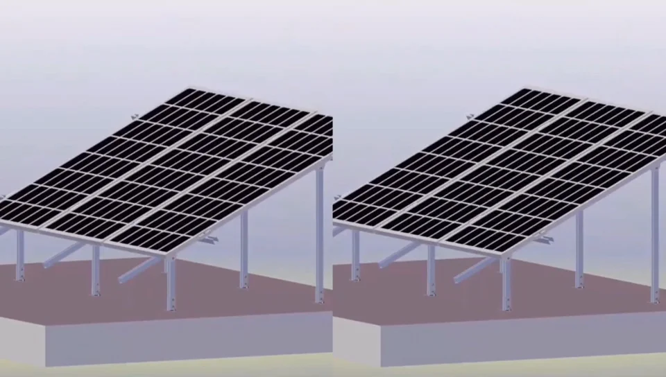 Aluminum Ground Mount Solar Racking Systems Customized Solar Panel ...