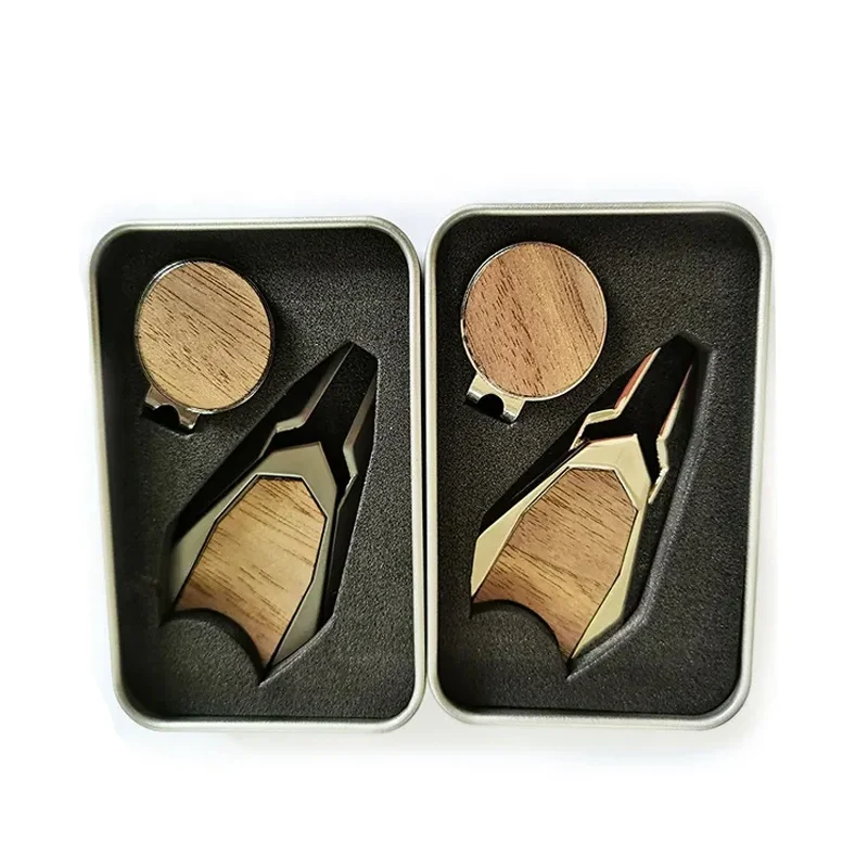 Custom Wooden Or Metal Latest Shield Shape Golf Divot Repair Tool Wood ...