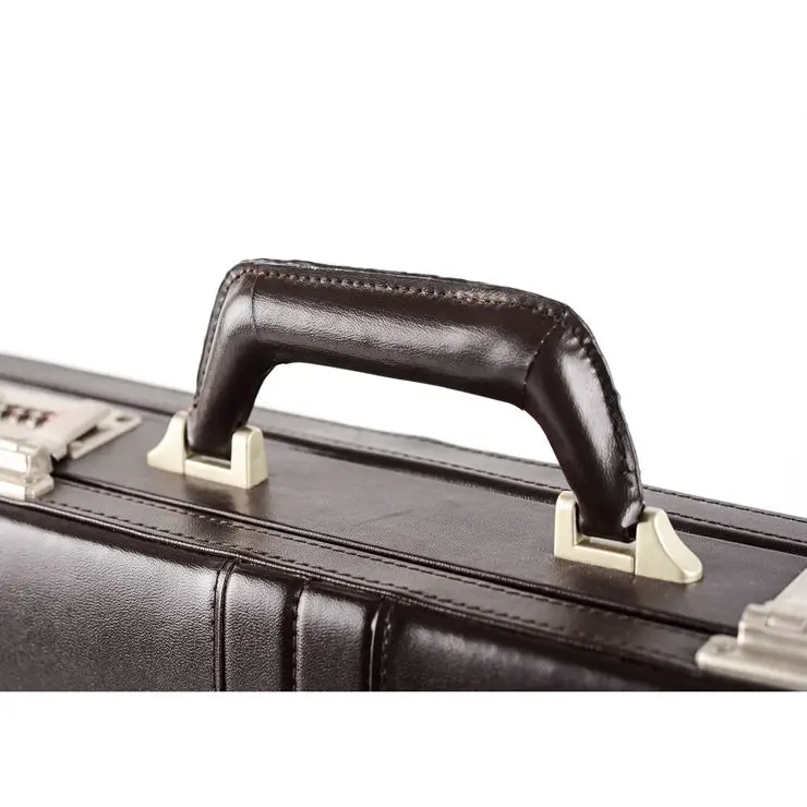 GLARY High Quality Leather Laptop Attache case for Men Lockable Office ...