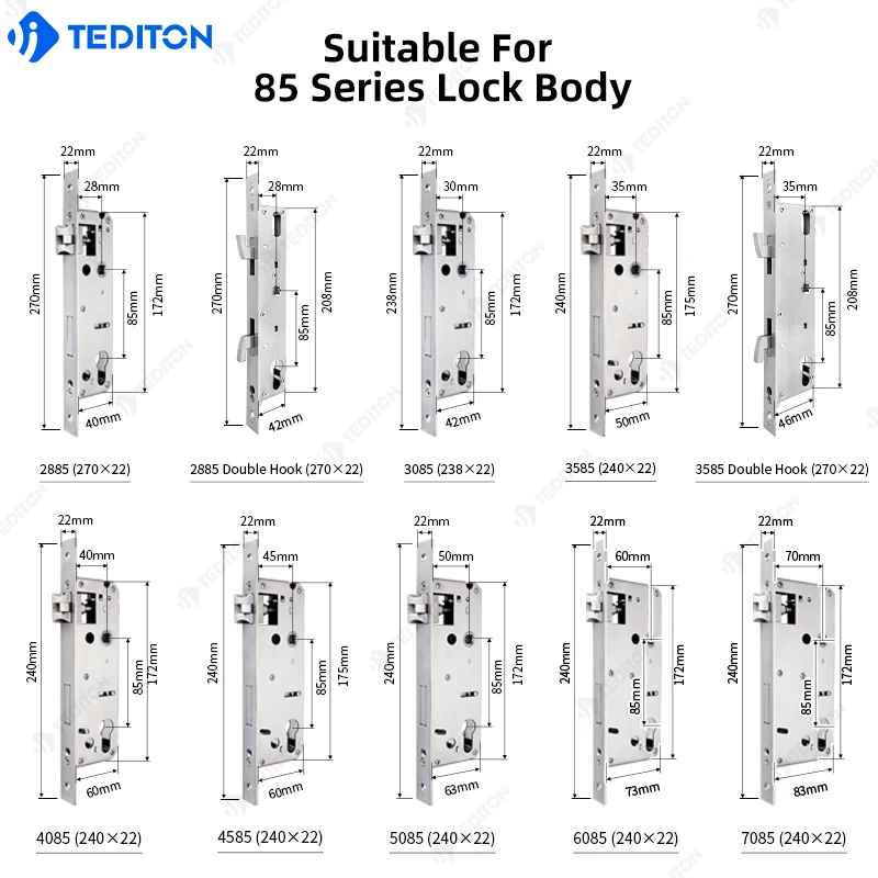 Fully Waterproof Mechanical Sliding Door Lock Mechanical Home Lock ...