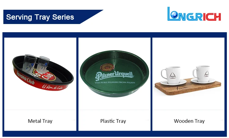 Customized Bar Beer Plastic Serving Tray Round - Diensblad Bier