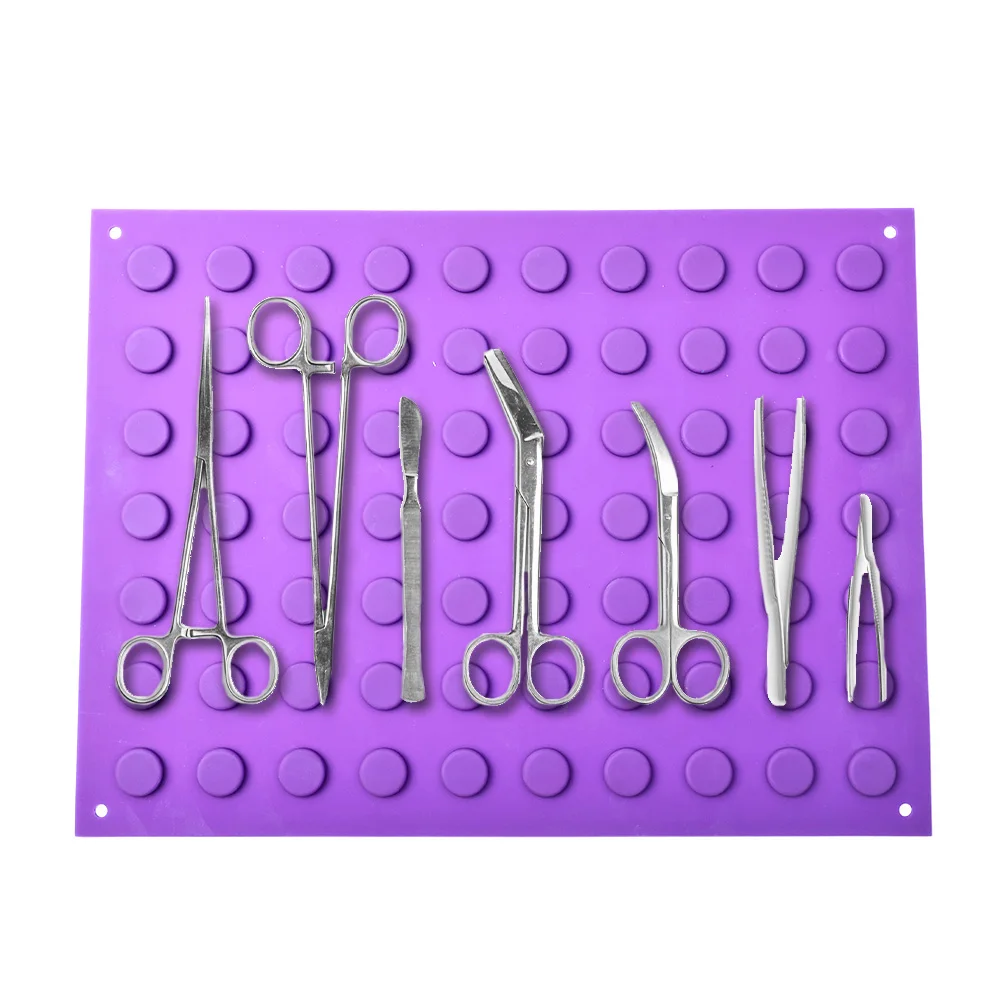Custom Brand logo Autoclaveable Magnetic Silicone Mat for Surgical ...