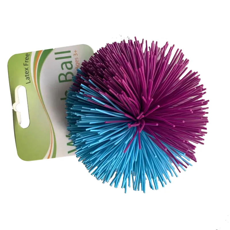 Silicone Soft Stringy Pom Monkey Ball - Stress Relief Toy