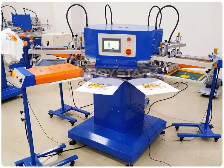 Rotary Automatic Garment Screen Printing Machine for T Shirts