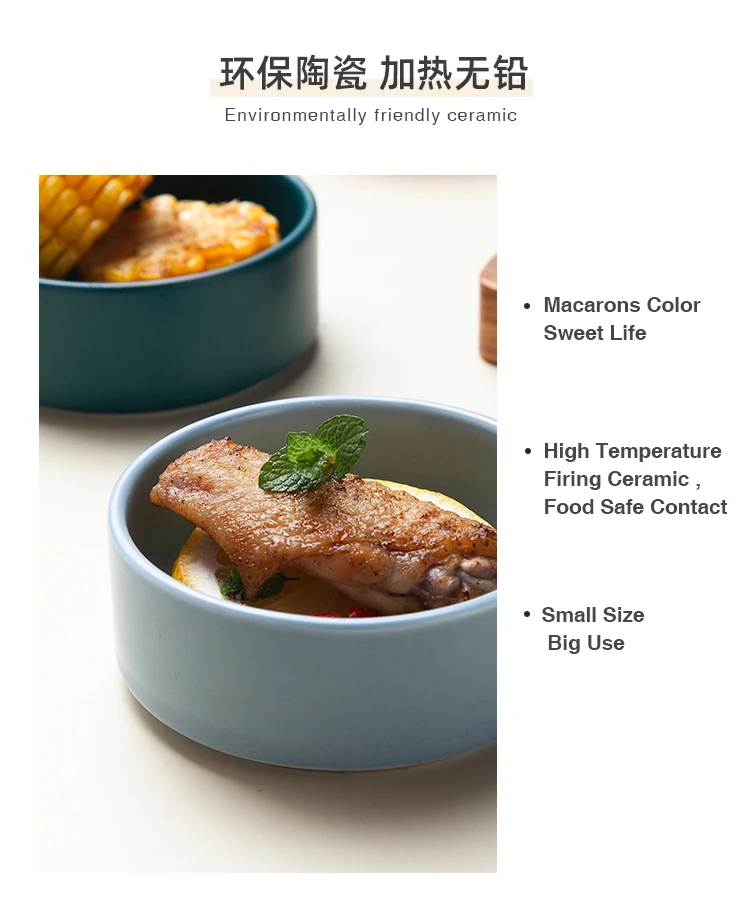 Mini Round Stackable Restaurant Hotel Ceramic Porcelain 3.5 Inch Deep ...