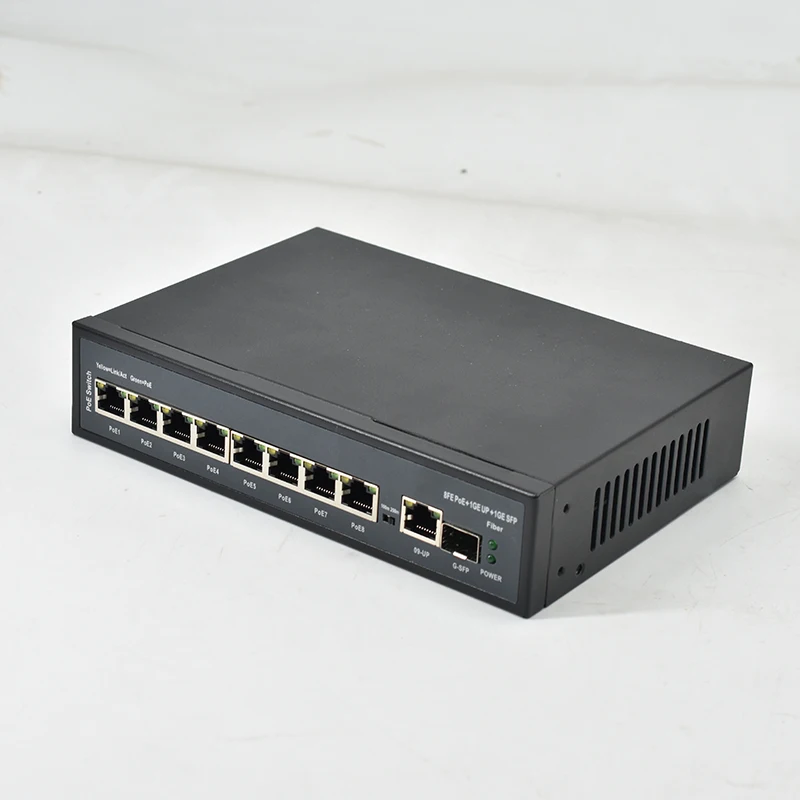 Poe Switch 10/100mbps 8 Ports Ethernet Poe Switch With Sfp Fiber Port ...