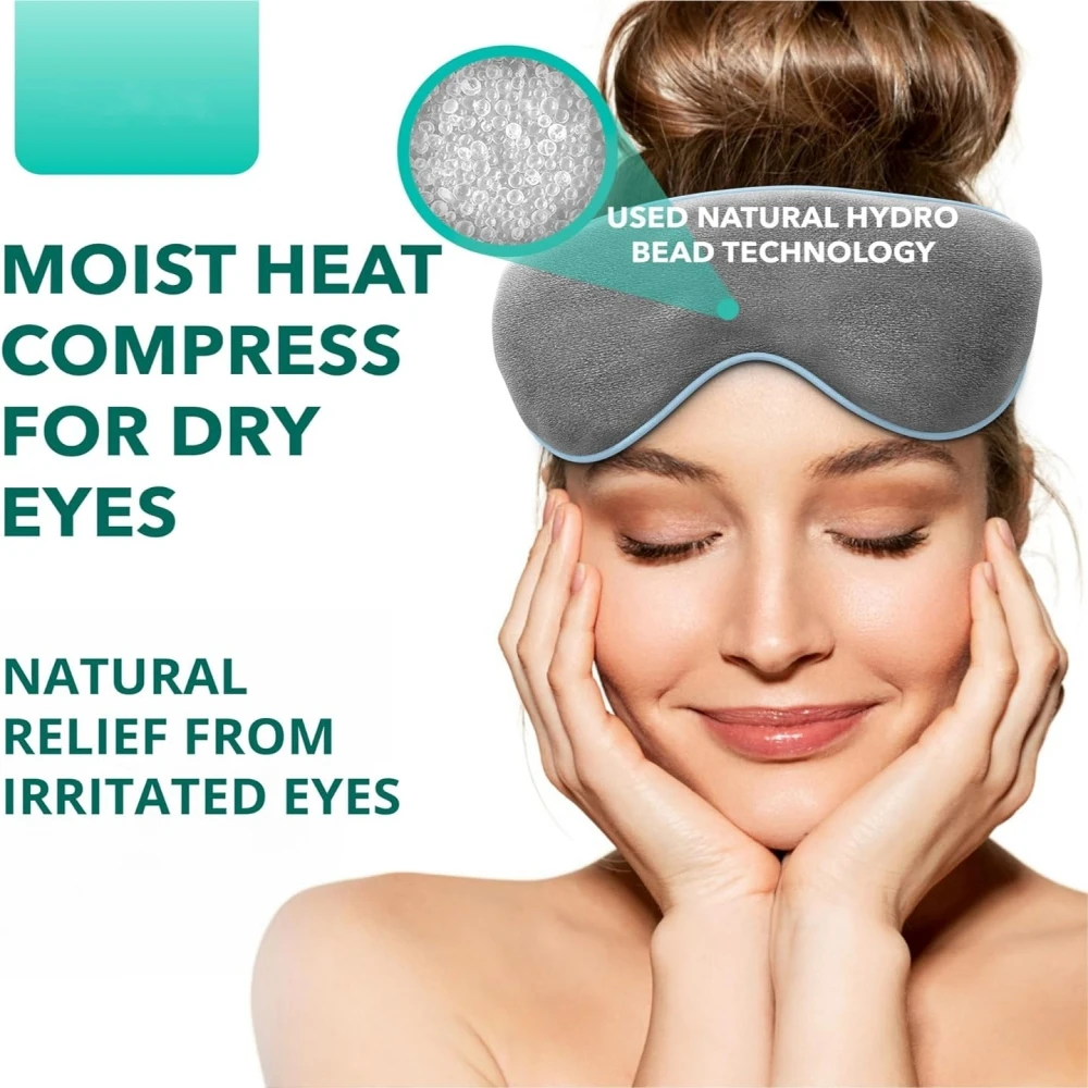 Microwave Weighted Eye Mask,Activated Warm Eye Compress For Dry Eyes ...