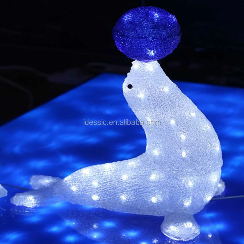 Giant Led Acrylic Reindeer Motif Light For Outdoor Christmas Decoration ...