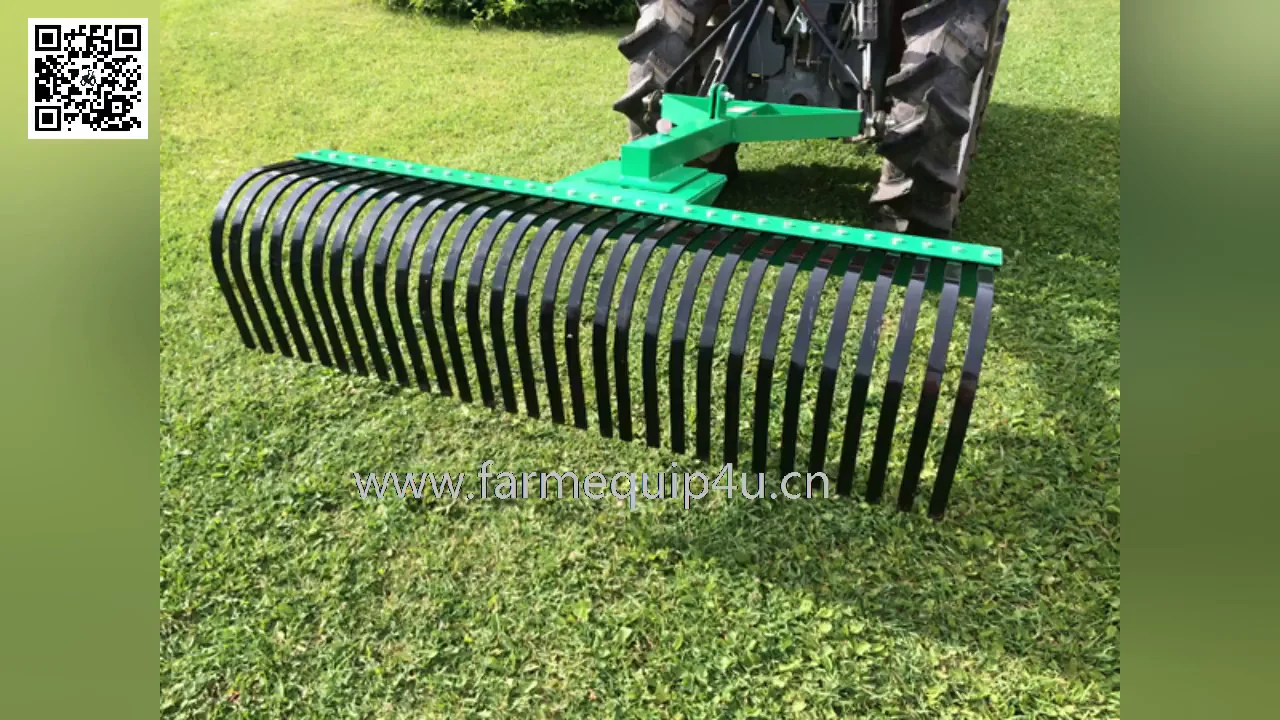 3-point landscape rake for farm wheel tractors, View tractor root rake ...