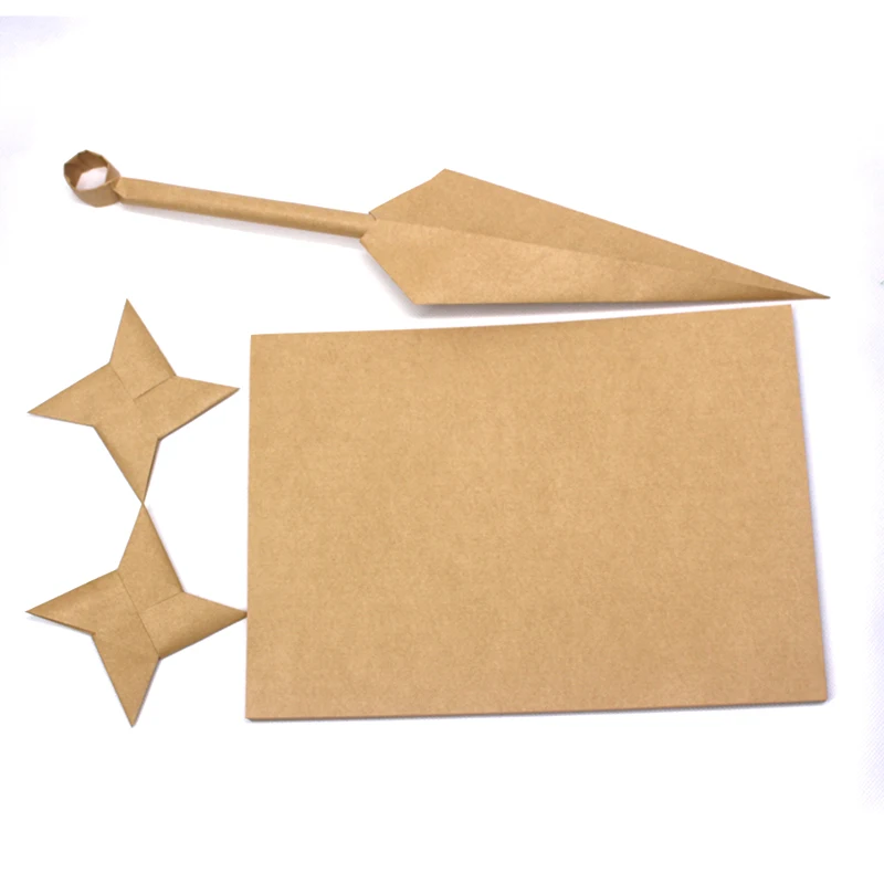 Handmade Kraft Paper Airplane Gun Flower Ball Origami Wrapping Paper ...