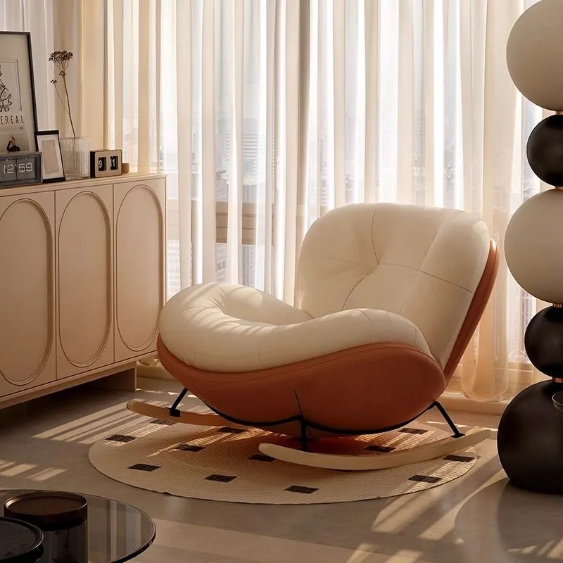 Leisure Lounge Balcony Luxury Rocking Chair Living Room Nap Single Sofa ...