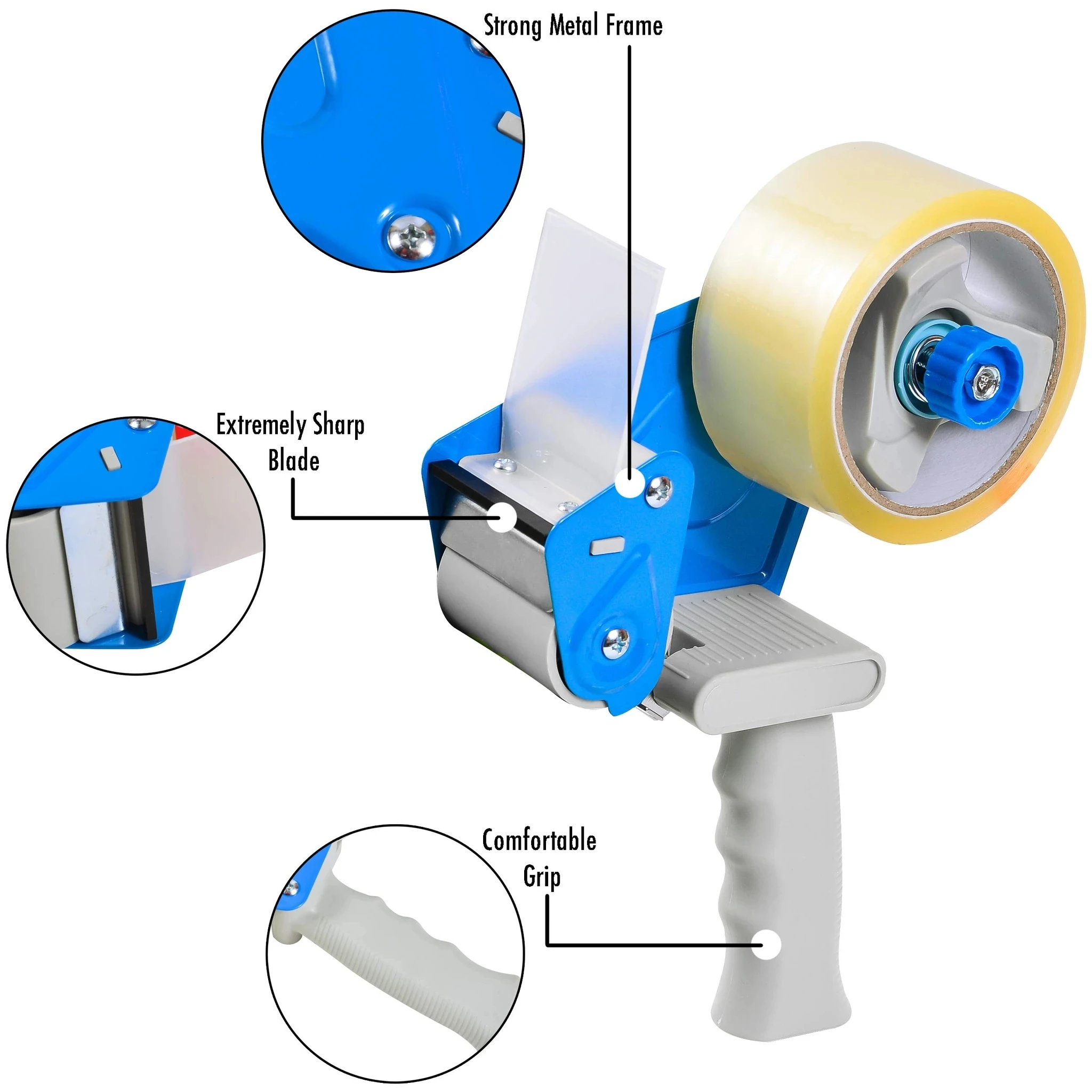 12 Inch Blue Desktop Label Dispenser Roll Sticker Label Peeling ...