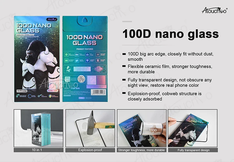 Wholesale Mobile Nano Flexible Screen Protector 9h Nano Glass For ...