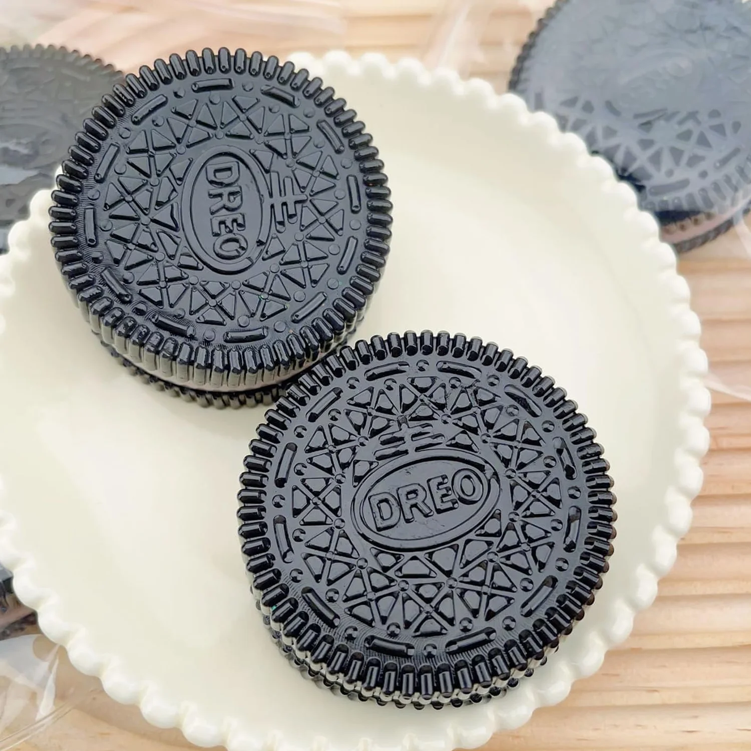 J Cookie Kawaii Food Chocolate Rebound Silicone Unique Soft Oreos clear ...