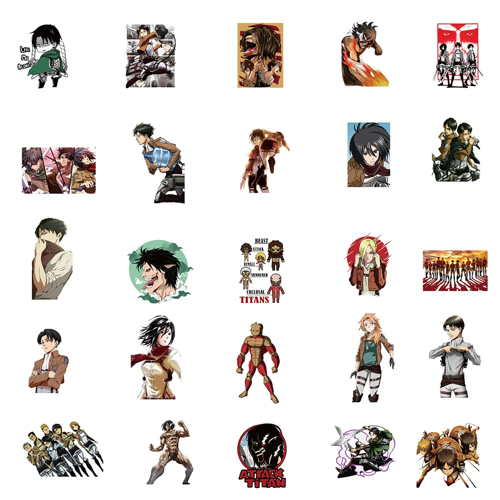 Attack on Titan Stickers - Cool AOT Skateboard & Laptop Labels
